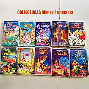 VHS Cover Storage Case, Clear VHS Cassette Display Case Container - 10 Packs