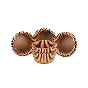 Gifbera Jumbo Cupcake Liners Greaseproof Paper 200 Count - Food Grade Odorless Muffin Baking Cups Cupcake Wrappers for Wedding Birthday, Natural