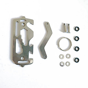 Pocket Tool, Key Holder, Multi Tool For Men, Pocket Clip With Pry Bar Bottle Opener Belt Cutter