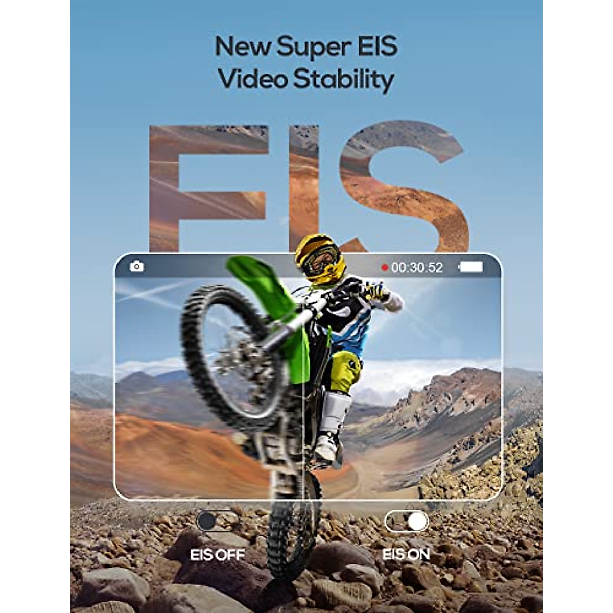 iZEEKER Action Camera 4K 24MP with Touchscreen, 40M Underwater Camera Waterproof, Dual Screen Vlog Camera with EIS3.0, WiFi, Remote Control with 2X 1350mAh Batteries,Charger and Accessory Kit-iA800