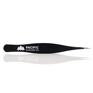 Pacific Shaving Company Premium Tweezers Set - A Shaving/Grooming Must-Have (1x Essential Slant Tip, 1x Precision Point Tip) 1 ea