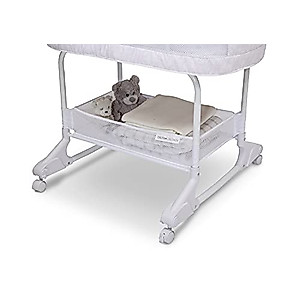 Delta Children SleepCool Rocking Bassinet with Airflow Mesh, Pink Fresco