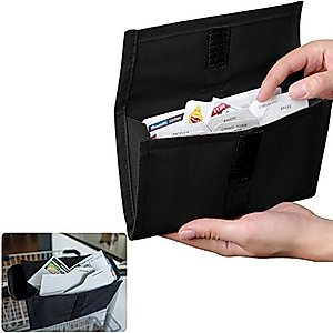 Evelots Grocery Coupon Organizer-24 Divider-30 Label- Fix to Shopping Cart-Black