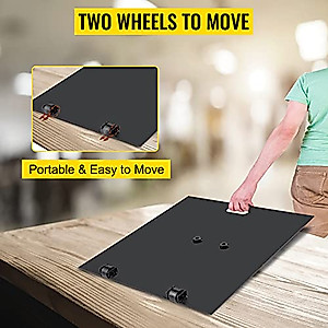 VEVOR, 24" Square Heavy Duty, 39lbs Holder Stand, Cast Iron 1.5-2" Pole Market Umbrella Base with 14" Height Pipe for Yard/Garden/Deck, Black