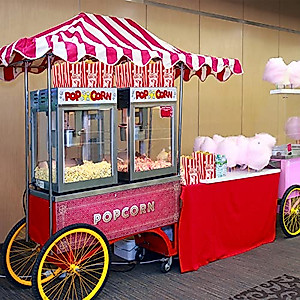 300 Pieces Paper Popcorn Bags 1 oz Nostalgic Red and White Striped Individual Popcorn Box Containers Disposable Popcorn Holder for Business Home Carnival Movie Party Supplies