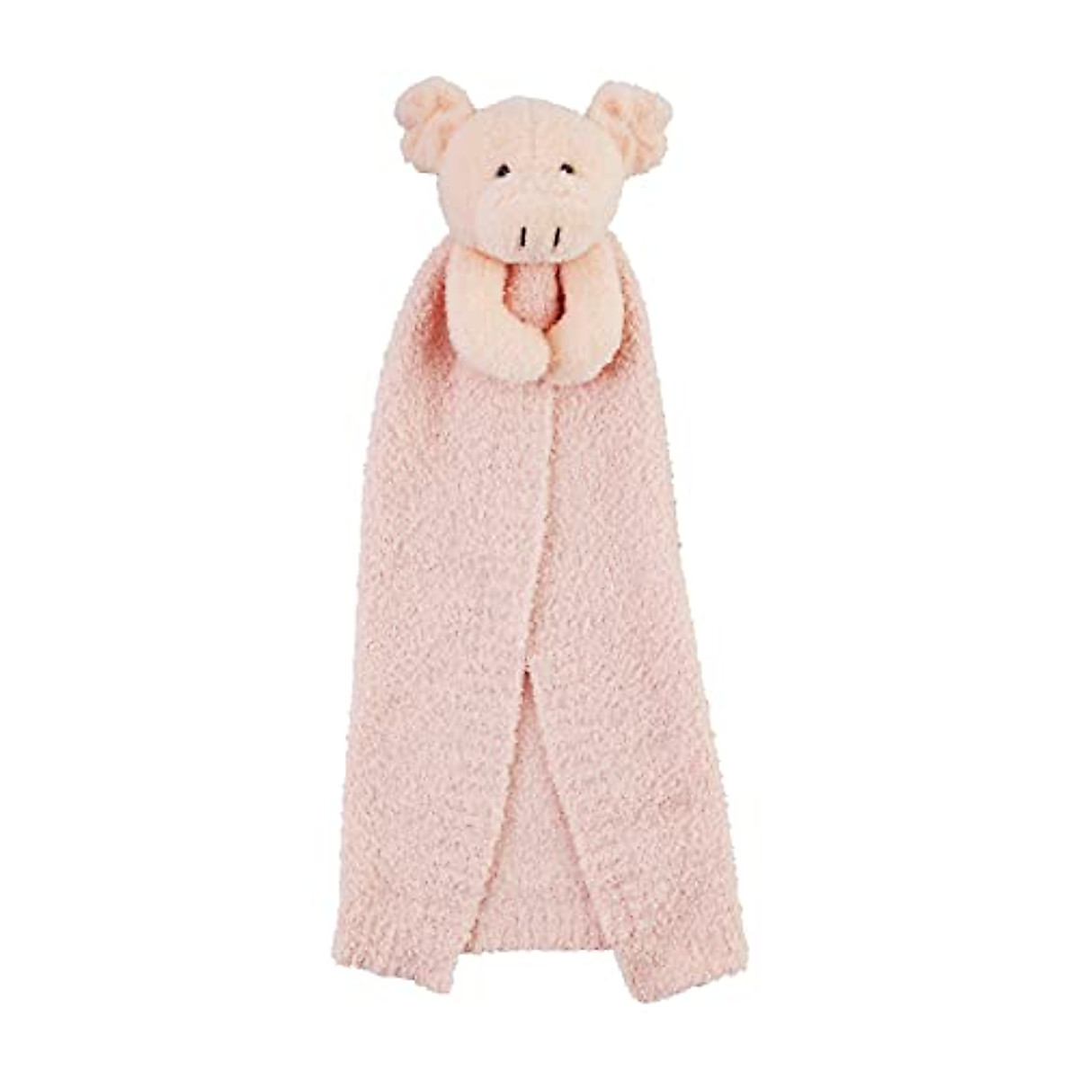 Mud Pie Children's Farm Lovey Blanket, Pig Pink 21" x 16"