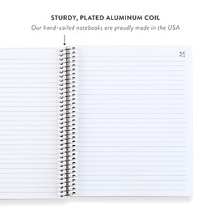 Erin Condren 7" X 9" Spiral Bound College Ruled Notebook - Star Wars Watercolor Leia, 160 Lined Page Note Taking & Writing Notebook, 80Lb Thick Mohawk Paper, Stickers Included