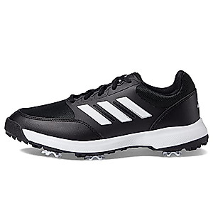 adidas Women's W TECH Response 3.0 Golf Shoe, core Black/FTWR White/Silver met, 8