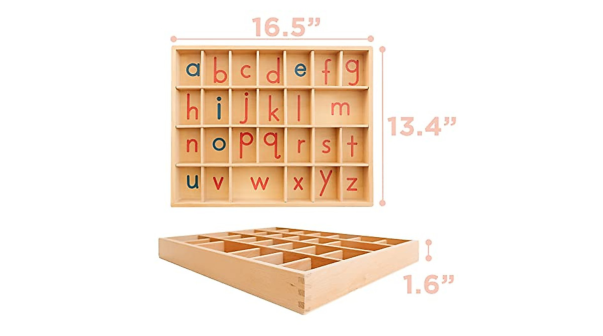 Movable Alphabet Montessori Wooden Letters for Learning