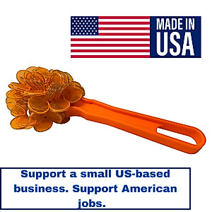 MR CHIPS Made in USA Magnetic Wand Plus 100 Bingo Orange