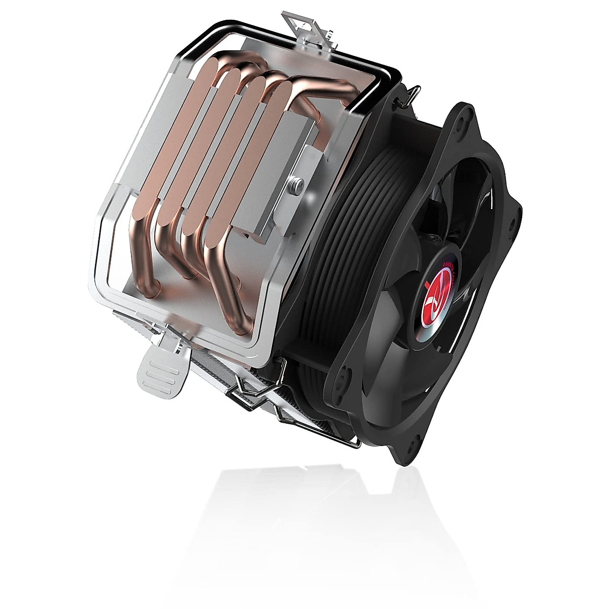 RAIJINTEK AIDOS II CPU Air Cooler with 10025 PWM Fan, 4 Copper Direct Contact Heat Pipes for Intel LGA 115x/AMD AM4