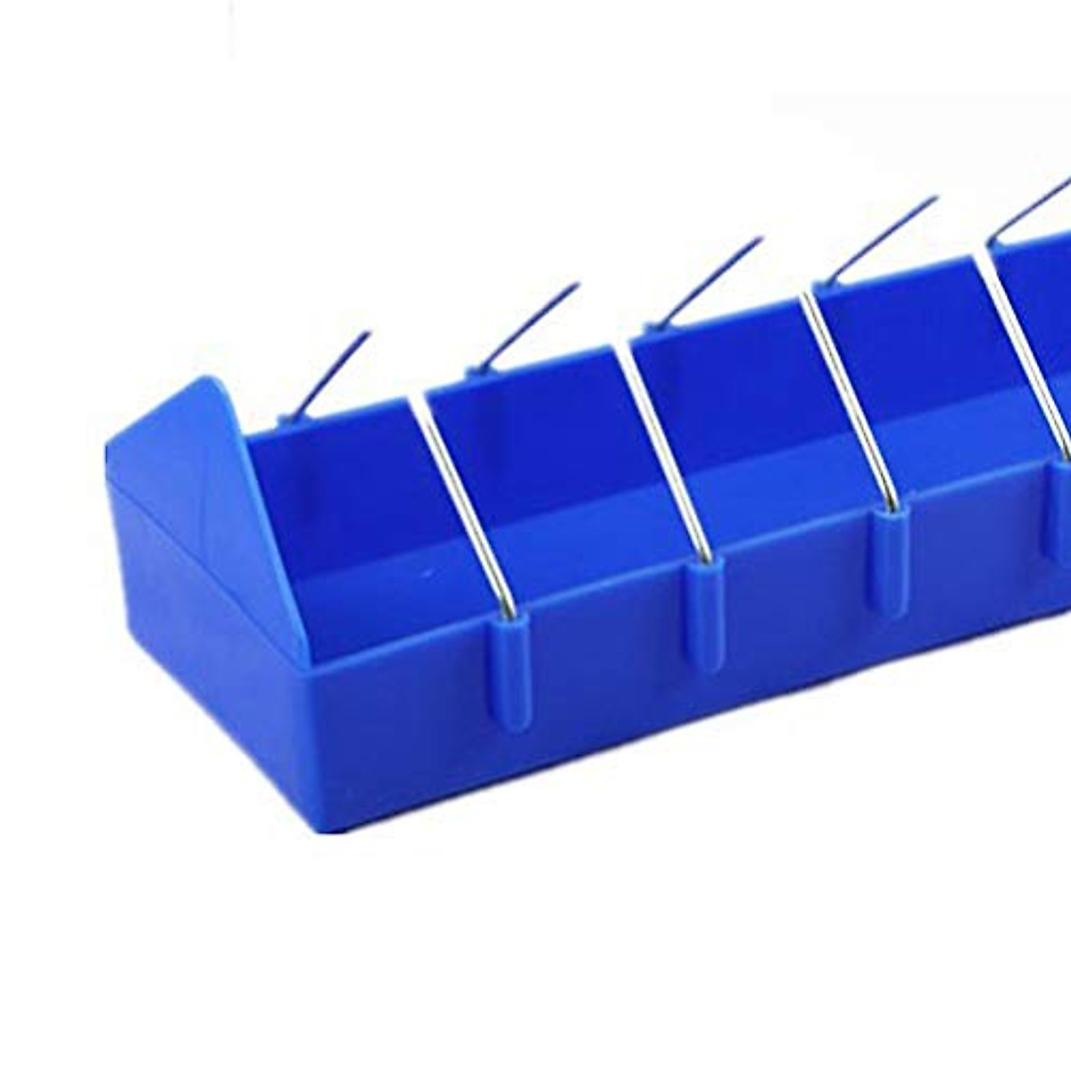 POPETPOP Chicken Feeder Trough - Plastic Poultry Feeder Rack Bird Food Dispenser Storage Trough Container Pigeon Supplies Pigeon Feeder