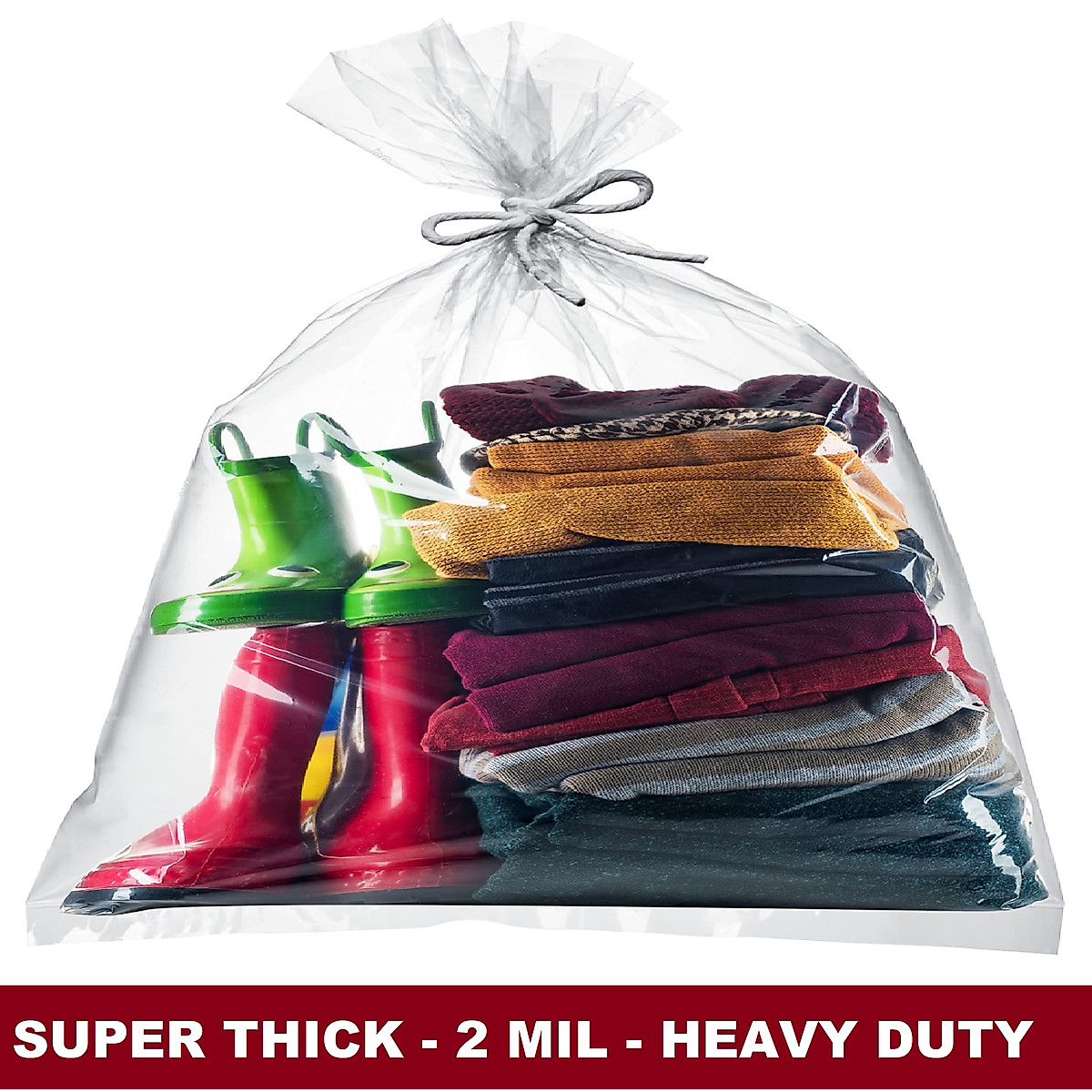 [ Pack of 100 ] 5 Gallon Bucket Liner Bags for Marinating and Brining - 2 MILL THICK- BPA FREE - ''18x24'' - Poly Bags, Food Grade, BPA Free, X-Large BIG Bags for Food Storage, Freezer, Meat, Seasonal