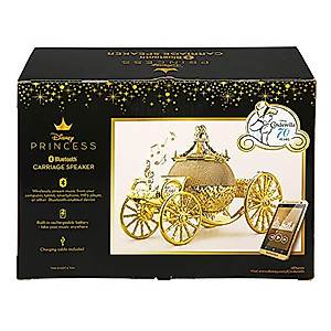 Cinderella Carriage Bluetooth Speaker, Stylish Speakers Bluetooth Wireless for Audio Streaming, Ideal Portable Speaker, Perfect Cinderella Accessories for Girls