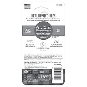 Nylabone Healthy Edibles Natural Dog Chews Long Lasting Roast Beef Flavor Treats for Dogs, X-Small/Petite (2 Count) (Pack of 2)