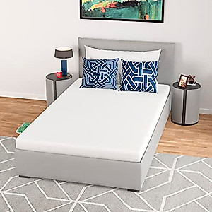 PayLessHere 5 Inch Green Tea Memory Foam Mattress Cooling Gel Infused Mattress,Medium Firm Mattresses Fiberglass Free/CertiPUR-US Certified/Bed-in-a-Box/Pressure Relieving Twin Size,White