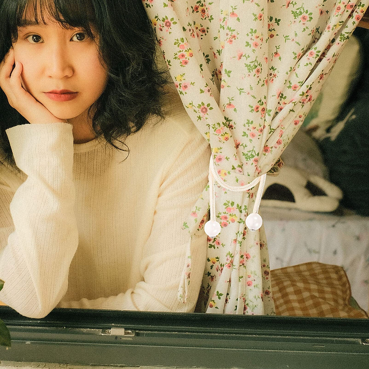 2pcs Curtain Tie Curtain Holdback Tie Rope for Curtain Home Curtain Fixing Strap Curtain Buckles Retro Curtain Rope Home Curtain Rope Fashion Curtain Rope Curtain Fixing Buckles