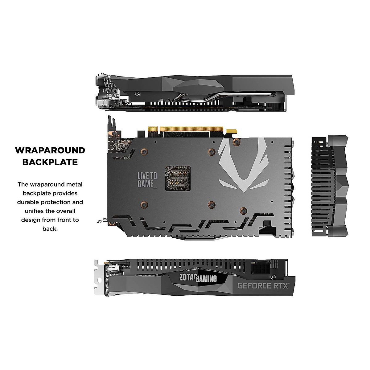 ZOTAC Gaming GeForce RTX 2060 6GB GDDR6 192-bit Graphics Card, Super Compact, ZT-T20600H-10M