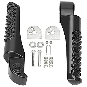 GREHUA Foot Pegs Footrest Bracket Set Assembly Kit for Coleman BT200X CT200U-EX CT200U-EXR CT200U Trail 200 CT100U Trail 100 212cc 196cc 6.5Hp Powersports Motor Mini Bike Parts Left Right 2 pack Black
