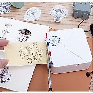 Phomemo Adhesive Thermal Sticker Paper,White/Gold Glitter/Silver Glitter Thermal Paper,for Phomemo M02/M02 Pro/M02S/M03/M03AS/M04S Bluetooth Thermal Pocket Printer, 50mm-53mm Width, 3.5m Length,3 Roll