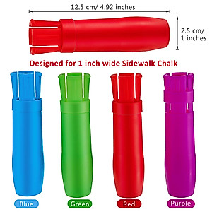 Sidewalk Chalk Holders Railroad Chalk Holder Plastic Adjustable Chalk Clip Holder for Teachers Students Office or Classroom (5)
