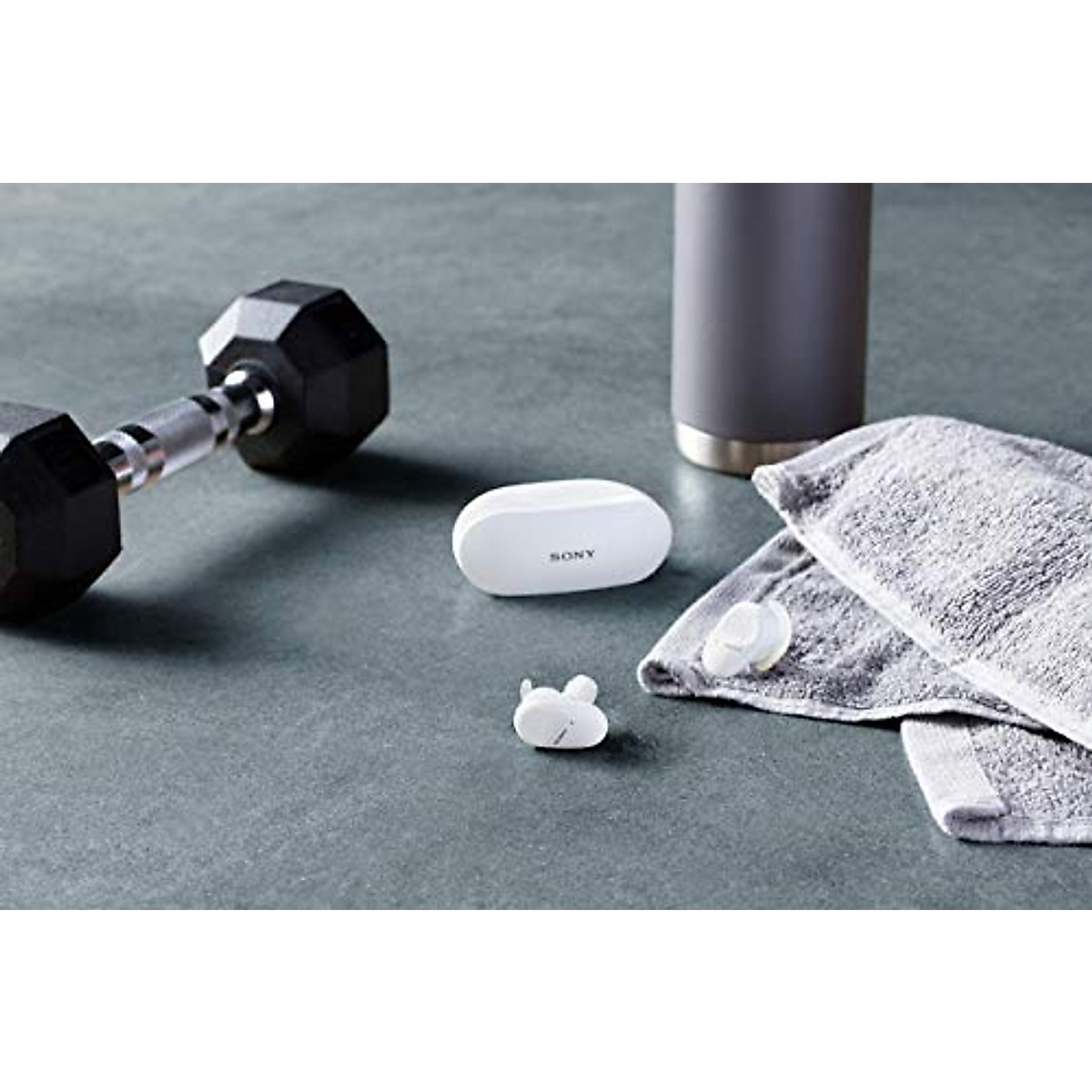 Sony WF-SP800N True Wireless Noise-Cancelling In-Ear Headphones - White (Renewed)