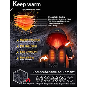 GEMYSE Women's Mountain Waterproof Ski Snow Jacket Winter Windproof Rain Jacket(Black，X-Large)