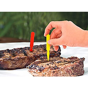 New Star Foodservice 24197 Plastic Steak "Medium Rare" Markers, Pink (Pack of 1000)