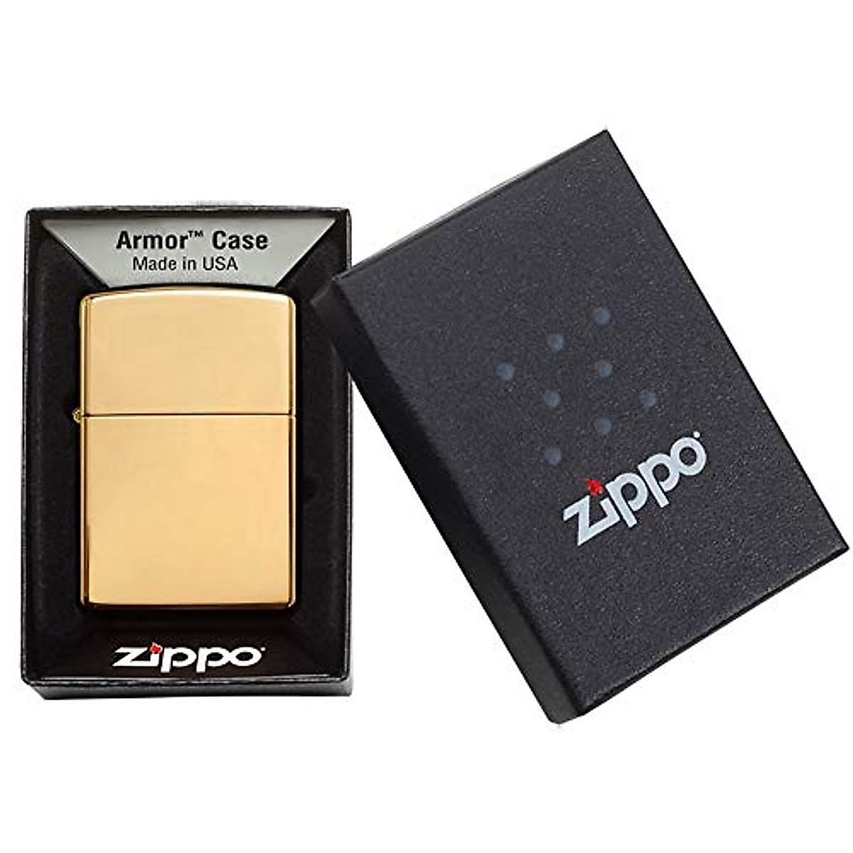 Zippo Armor High Polish Brass Pocket Lighter