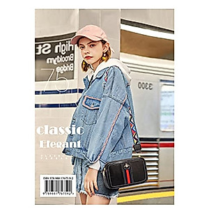 UEOE Crossbody Bags for Women,PU Leather Crossbody Purses for Women,Shoulder Bag Retro Classic Purse Clutch Shoulder Tote HandBag (BLACK)