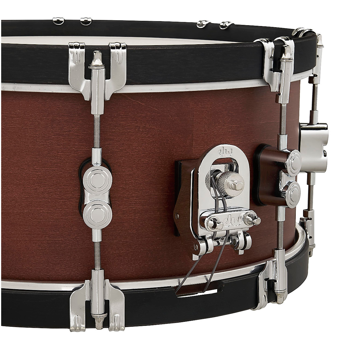 Pacific Drums & Percussion Add-Ons PDP Concept Classic, 6.5x14, Ox Blood/Ebony Hoops Snare Drum (PDCC6514SSOE)
