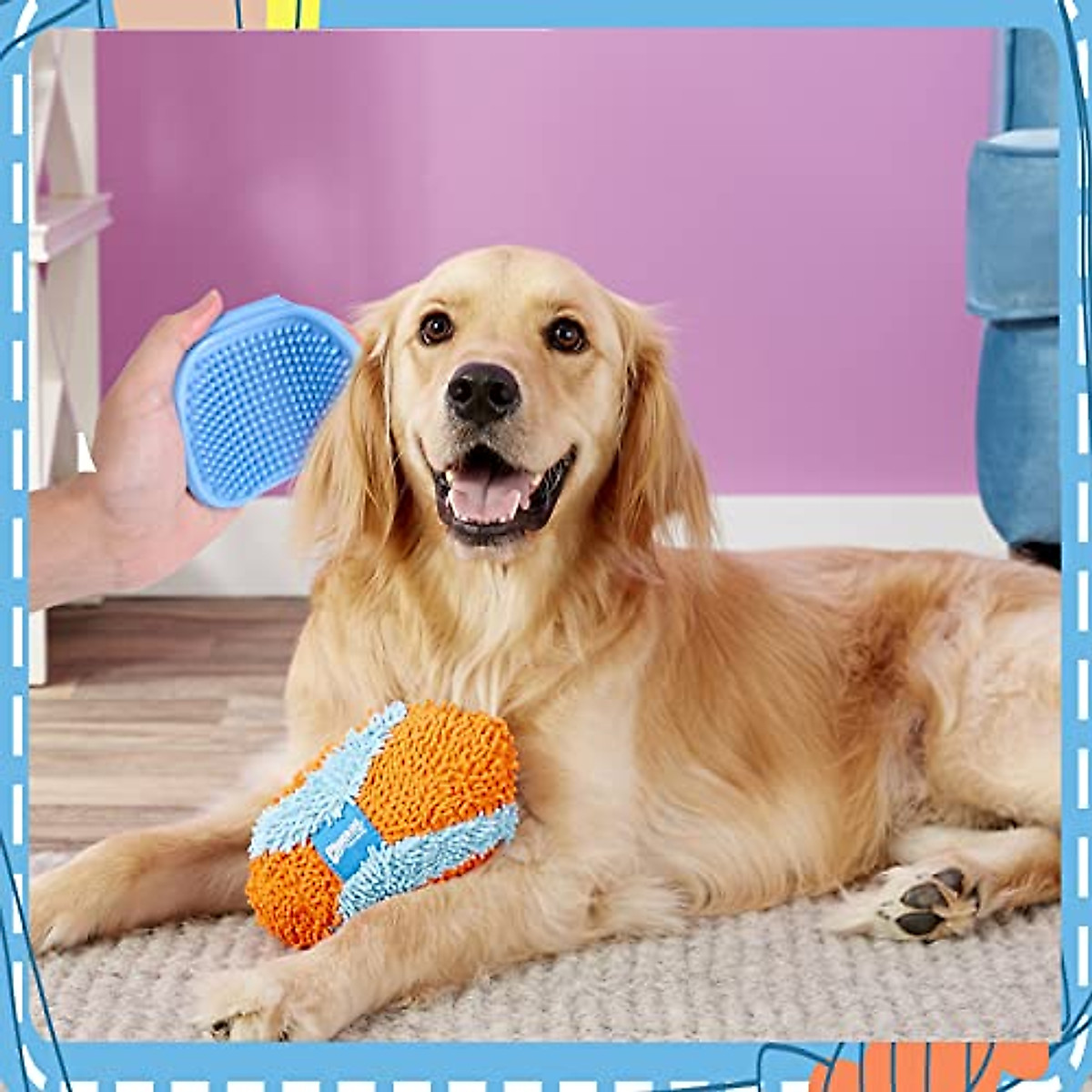 6-Piece Rabbit Grooming Kit, Small Animal Grooming Kit with Pet Hair Remover, Pet Nail Clipper, Flea Comb, Pet Shampoo Bath Brush for Rabbit, Hamster, Bunny, Guinea Pig