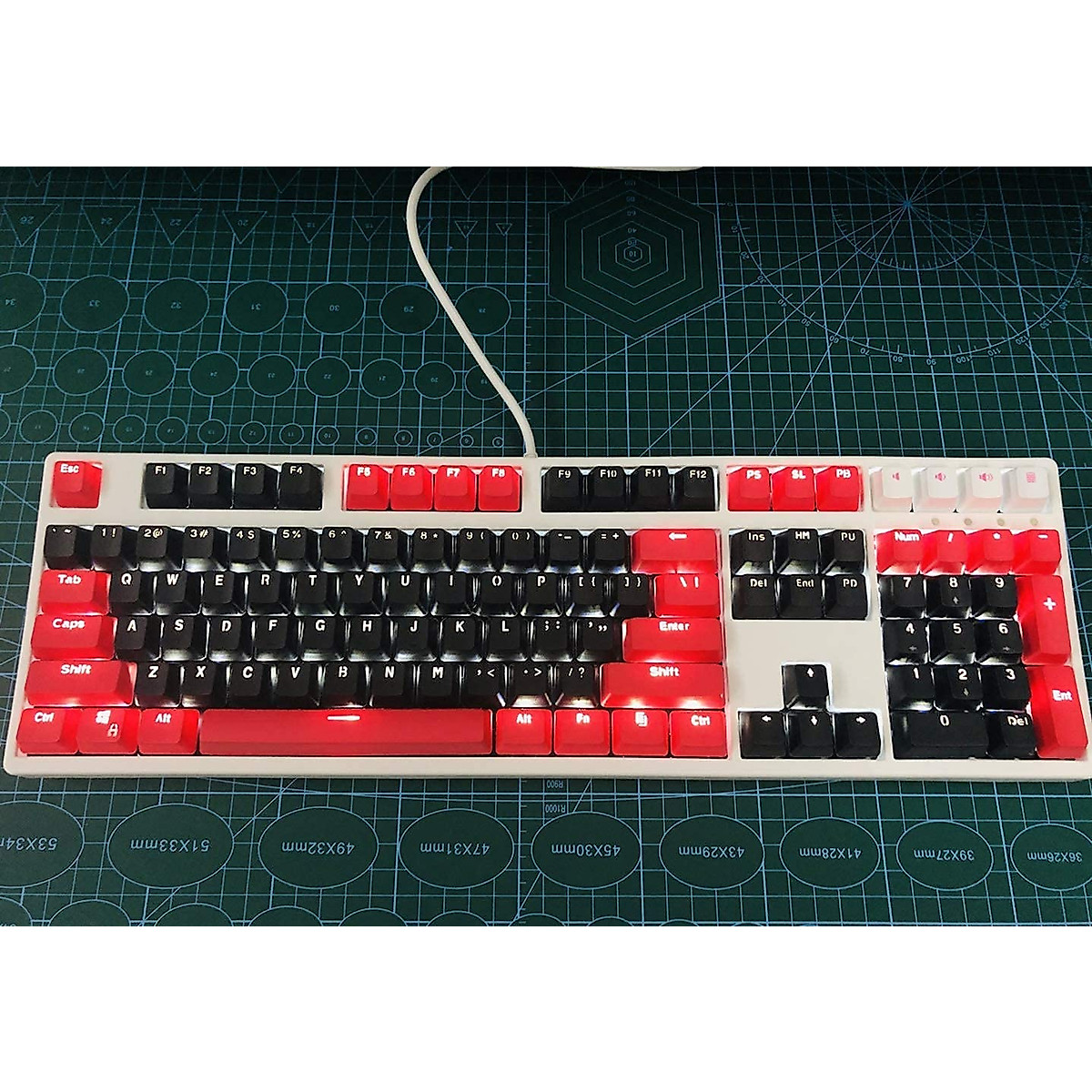 Wholesale Custom Keycap, Keycaps 60 Percent, PBT Keycaps 104 Keys,Fit for Cherry MX Switch/RK 61 / Anne pro 2,87 TKL Mechanical Keyboard (Only keycaps)