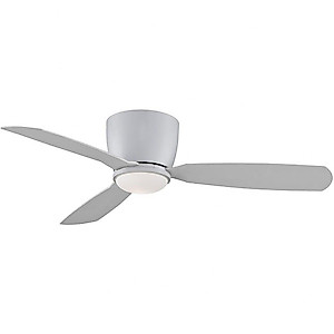 Fanimation Embrace Indoor Ceiling Fan with Blades and LED Light Kit - 52 inch Matte White