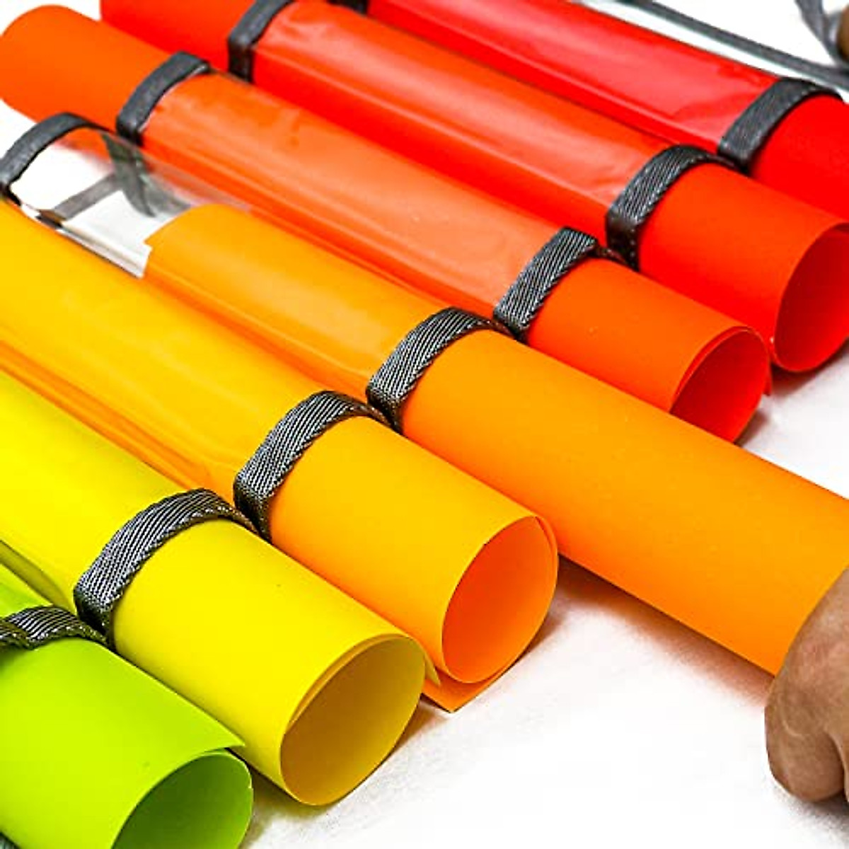 Vinyl Rolls Storage Rack, Vinyl Roll with 24 Compartment Volume Compartments Wall Mount/Door, Vinyl Storage Rack for Craftsmanship (Gray)