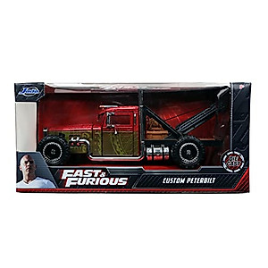 Fast & Furious Presents: Hobbs & Shaw Hobbs' 1:24 Custom Peterbilt Truck Die-cast Car, Toys for Kids and Adults