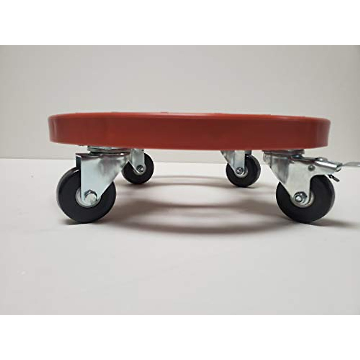 Little Easy, Patio Caddy Plant and Pot Mover; Easy Rolling; Decorative,Heavy Duty, 360° Swivel Locking Wheels; Durable Plastic; Indoor, Outdoor Home and Garden Tool; 12 Inch Plant Dolly (Terra Cotta)