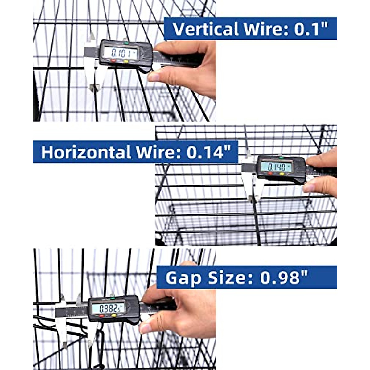 Homey PET INC Folding Wire Cat Ferret Habitat Crate with Casters,Tray and Hammock