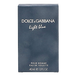 Dolce & Gabbana (DOPG8) Light Blue Pour Homme | Eau de Toilette Spray | Fragrance for Men | Fresh Aromatic Mediterranean Scent | 40 mL / 1.3 oz