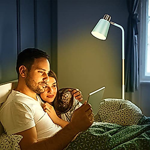 NIOSTA Floor Lamp, Industrial Floor Lamp Height Adjustable 360° Rotation Lampshade Modern Standing Lamp, Floor Lamps for Living Room, Office, Bedroom Reading, Work etc(Green)