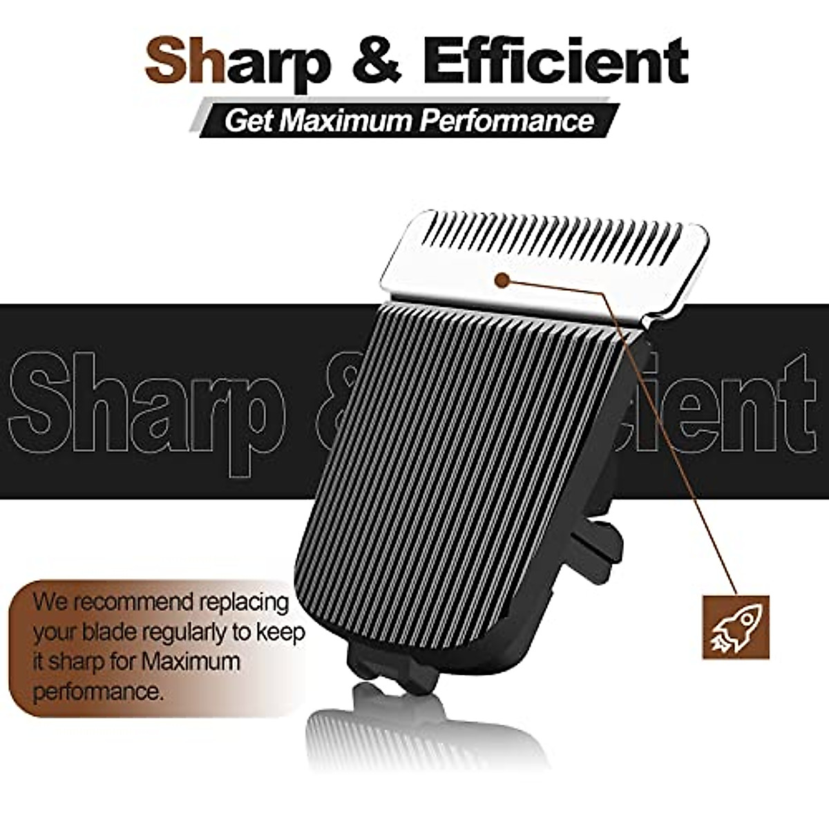 2 Pack Replacement Blade for Manscaped The Lawn Mower Electric Groin Hair Trimmer Blade, Premium & Hygienic Snap-In Replacement Blades Compatible with Manscaped Lawn Mower 4.0 3.0 2.0