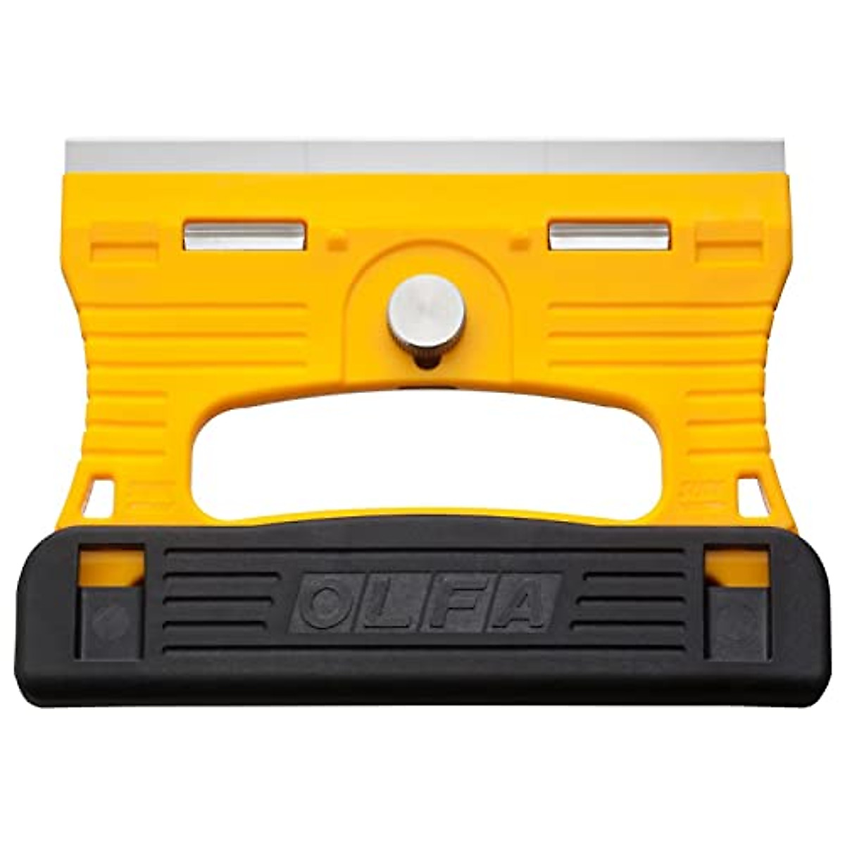 OLFA 120mm Multi Grip Razor Scraper (GSR-1/3B) - Stainless Steel Razor Blade Scraper Tool with Blade Guard & Non Slip Handle for Glass, Paint, Floors, Replacement Blades: OLFA 120mm GSB-1S Blades