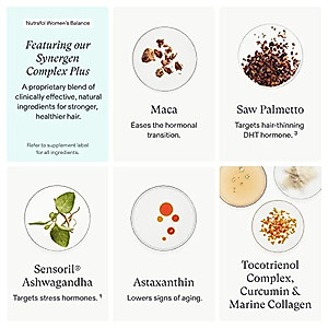 Nutrafol Fullest Hair Kit | Women’s Balance Hair Supplement & Growth Activator | Ages 45+ | Supports Visibly Stronger, Thicker Hair | Patent-Pending Ashwagandha Exosome Technology | 3 Month Supply