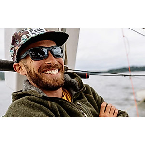 Revo Sunglasses Crawler: Polarized Lens with Performance Rectangle Wrap Frame, Matte Black Tortoise Frame with Blue Water Lens