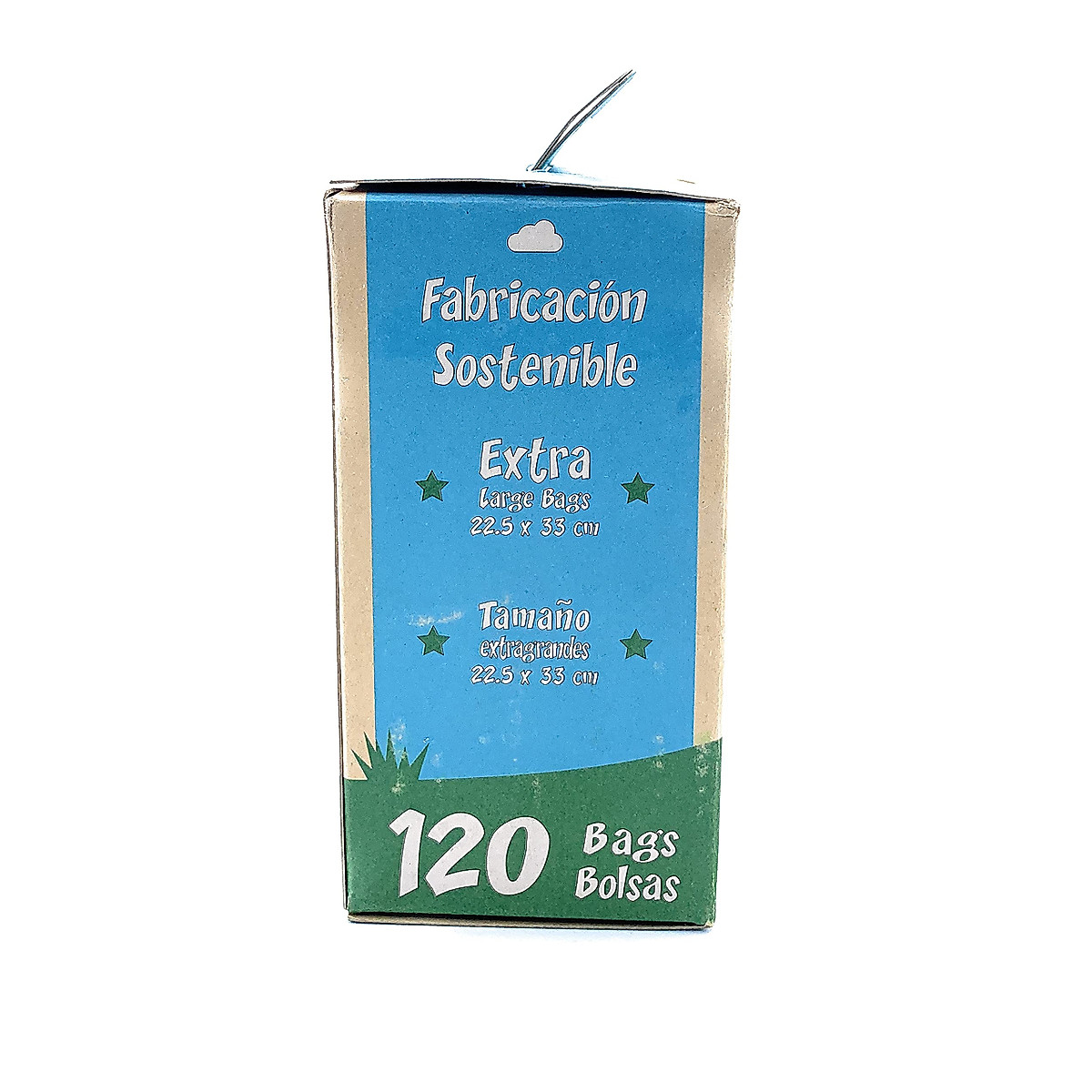 DB Green Sheep Biodegradable Dog Poop Bags, Extra Thick, Extra Strong, Split-resistant Leak-Proof Poop Bags for Dogs, 15 Doggy Bags per Roll, 8 Rolls per Box, Each Dog Poop Bag Measures 9 x 12.5 inch