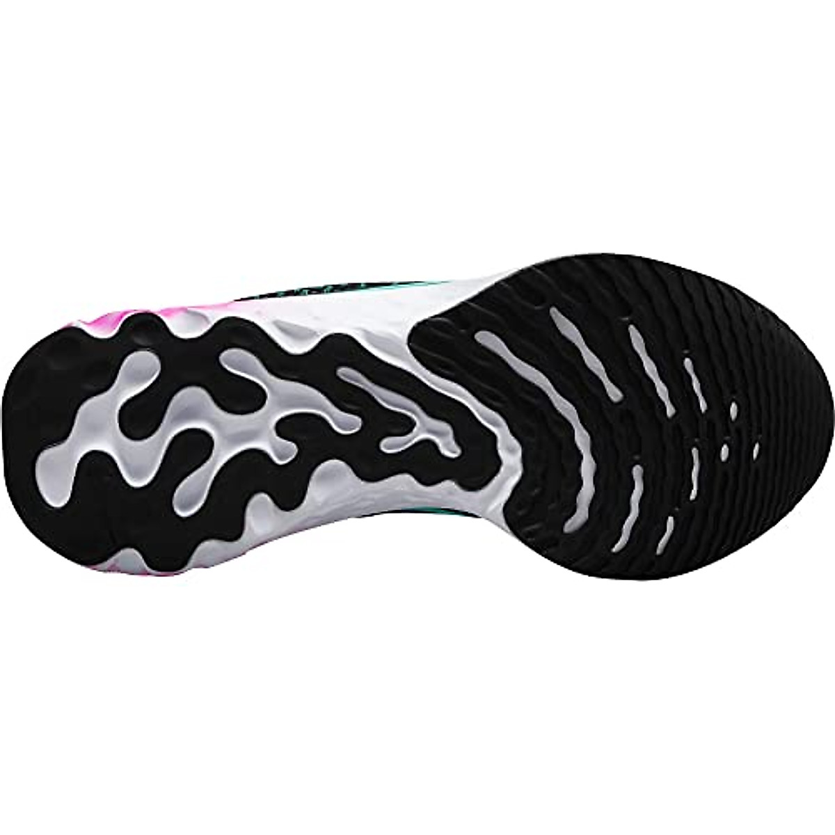 Nike Women's React Infinity Run Fk 3 Running Trainers Dd3024 Shoes, Black/Dynamic Turquoise/Pink P, 8.5