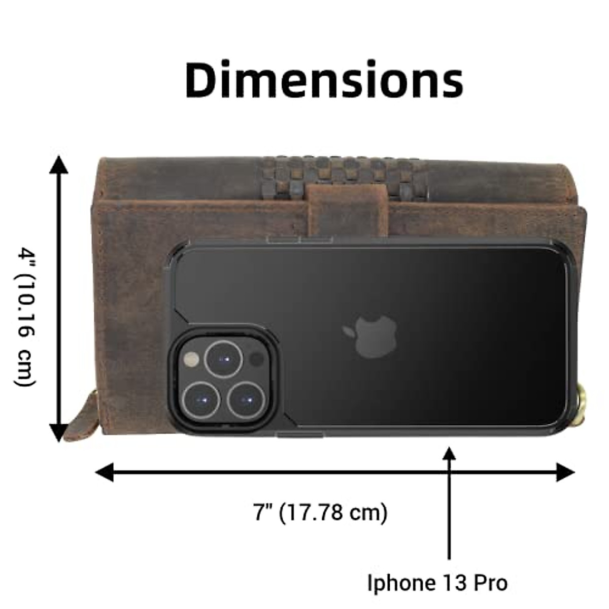 RFID Blocking Vintage Leather Large Capacity Clutch Purse Smartphone Hand Wristlet Wallet Credit Card Holder Wallets for Women (Brown)