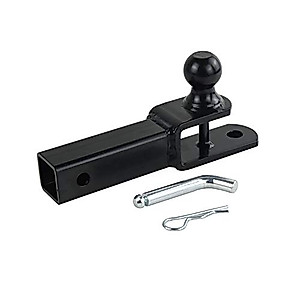 TOPTOW 3 in 1 ATV / UTV Towing Hitch Receiver 64208 Ball Mount Adapter with 1 7/8 inch Ball, Fit for 2 inch Receiver