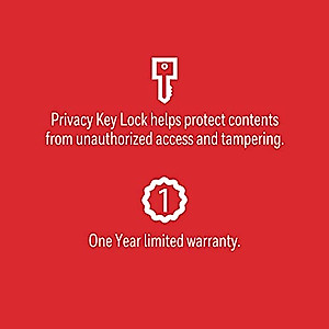 Honeywell Safes & Door Locks - Hideable Money Safe Box with Carry Handle - Fire Resistant Safe Document Box for Home - Metal Box with Digital Lock for Personal Items, Jewelry, Cash - 0.48-Cu - Black