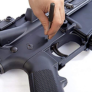 TuffMan Tools, Roll Pin Punch Set with Soft Mallet - Great for Gun Building and Removing Pins